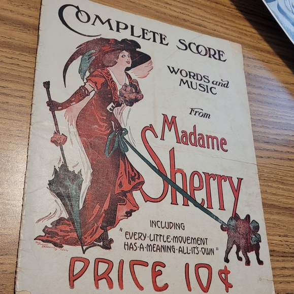 sheet music | Other | Complete Score Madam Sherry Vintage Sheet Music ...